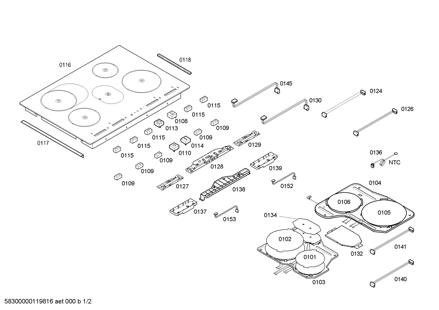Ersatzteile Siemens EH78S001/01 Kochfeld + Reparaturhilfen